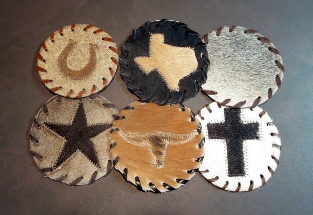Cowhide Coasters - Western Designs