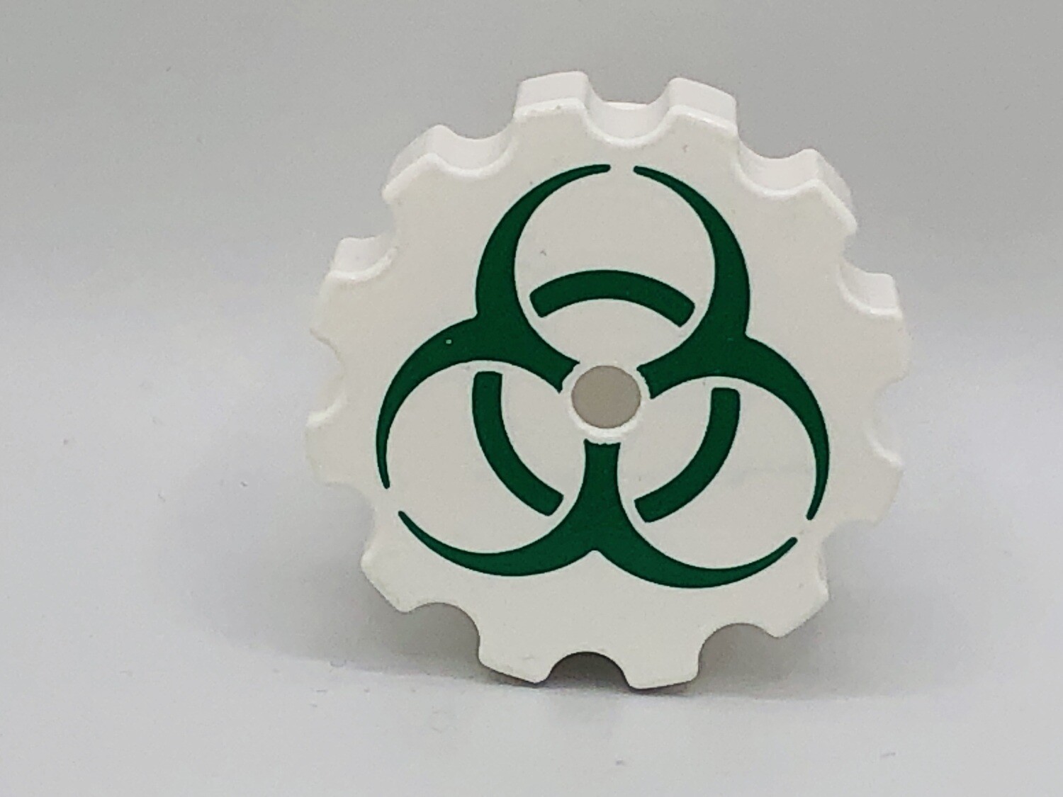 Gas Mask Air Restrictor NATO 40mm Thread Bio-Hazard Design-White/Green