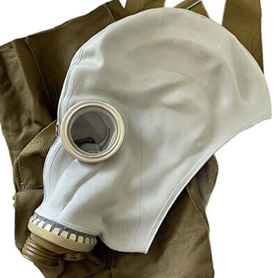 Soviet GP5 Gas Mask Grey With Bag - Large