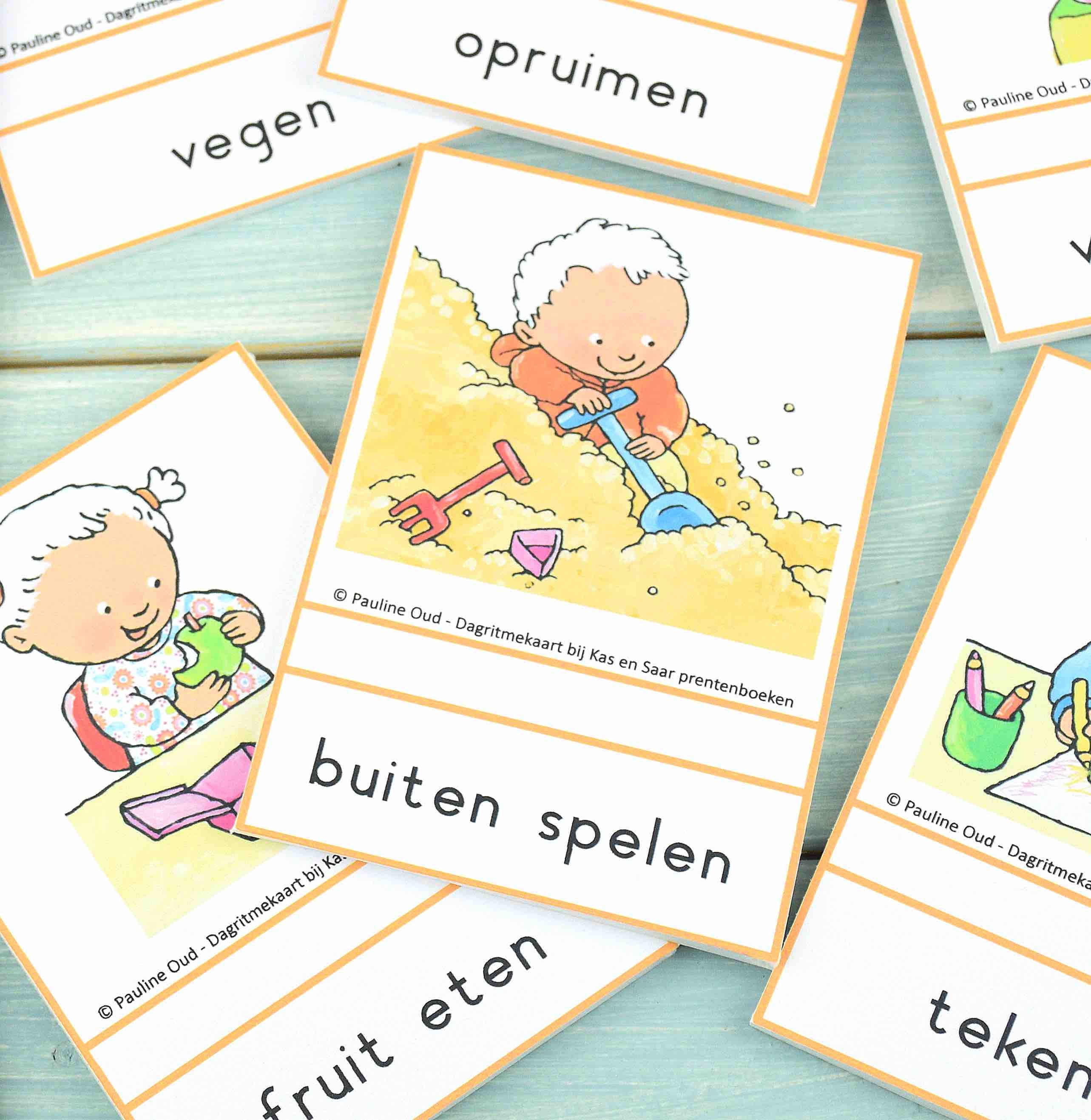 Dagritme-kaarten sets