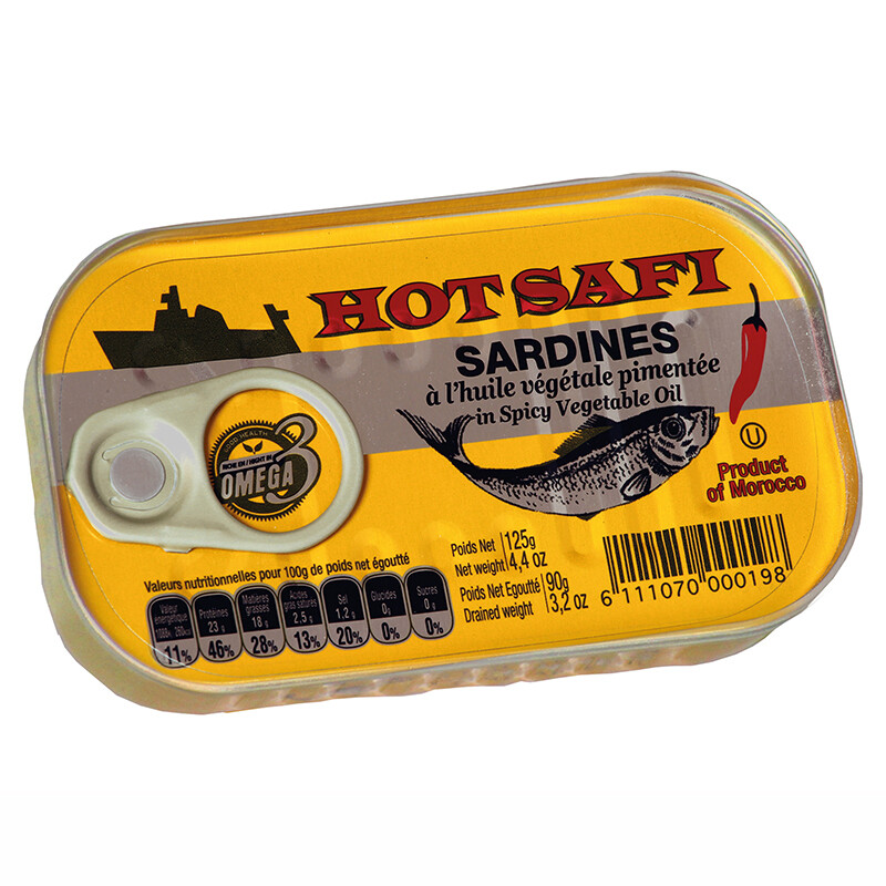 HOT SAFI SARDINES IN CHILI OIL 125GR