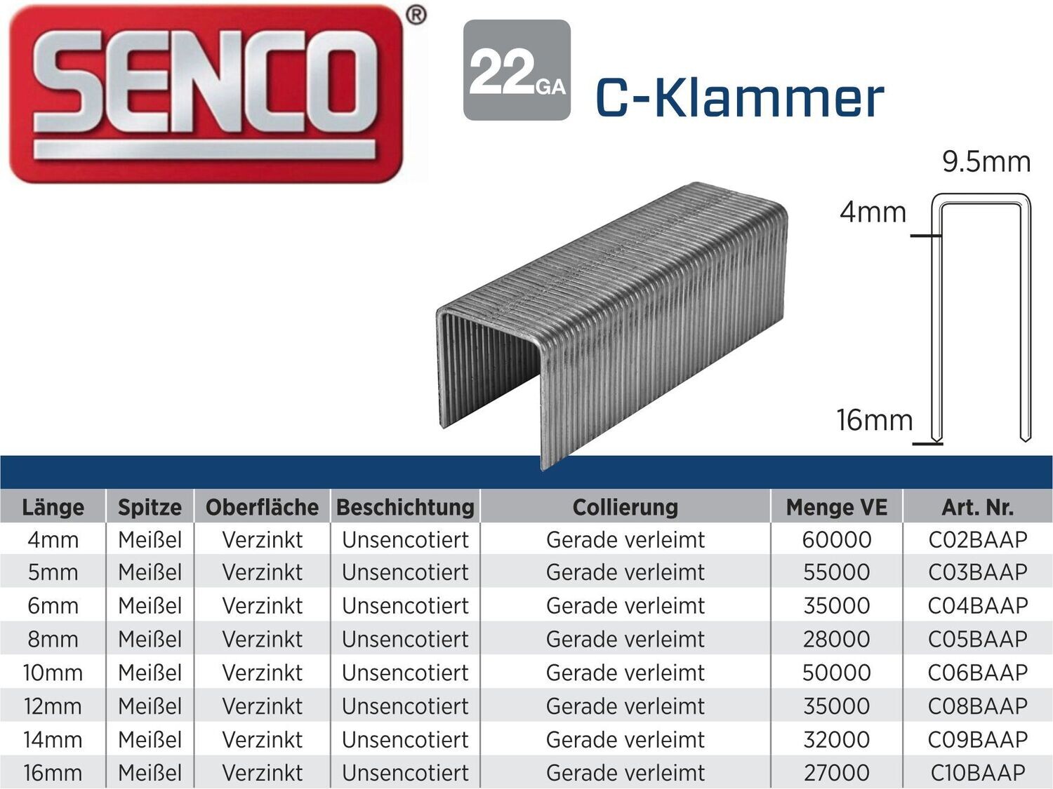 Klammer Senco C10BAAP