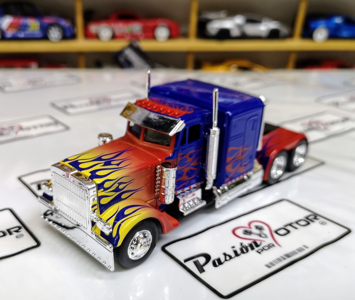 1:55 Peterbilt Model 379 1992 Optimus Prime Jada Toys Transformers En ...