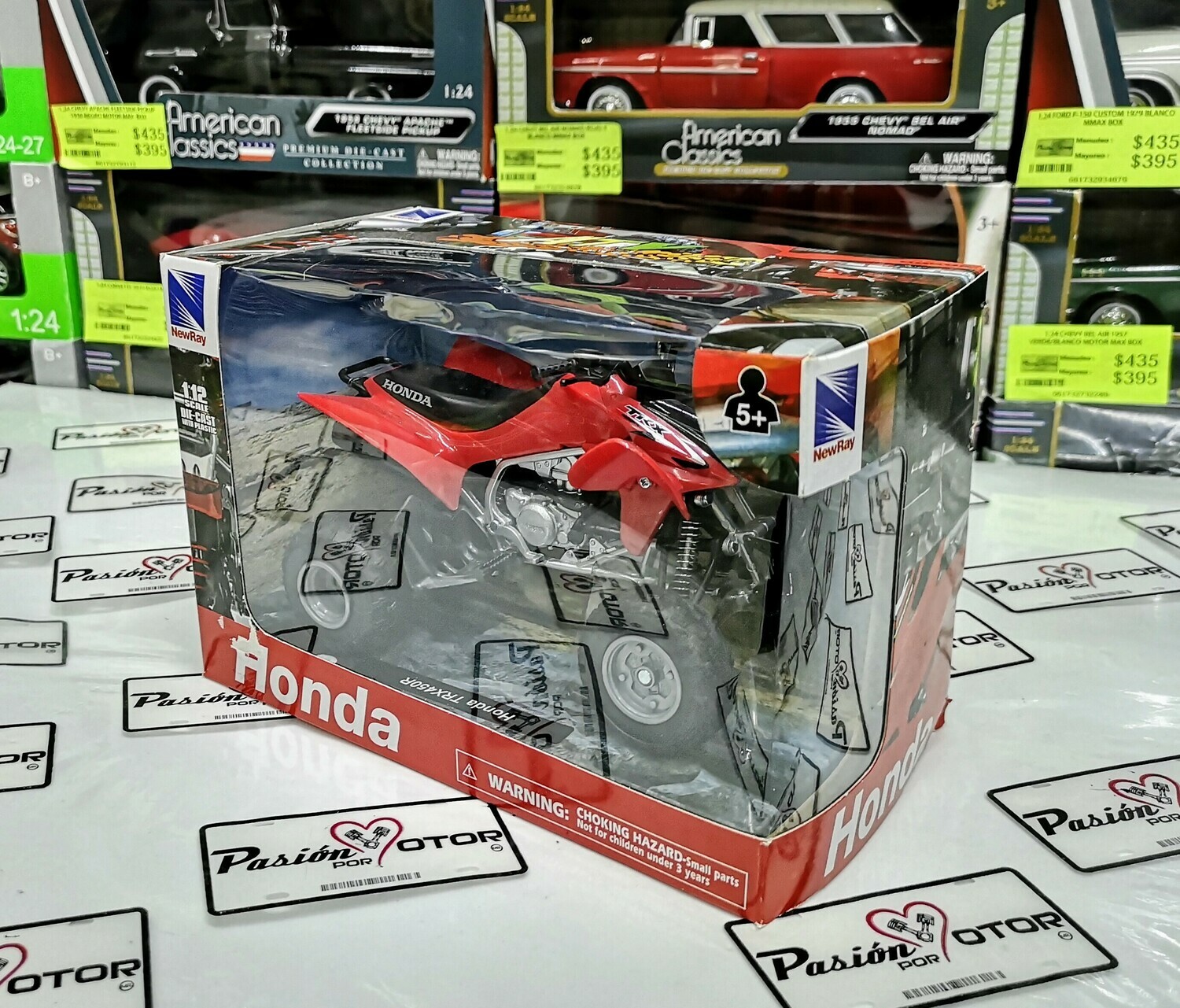 1:12 Honda TRX450R Rojo ATV Cuatrimoto New Ray