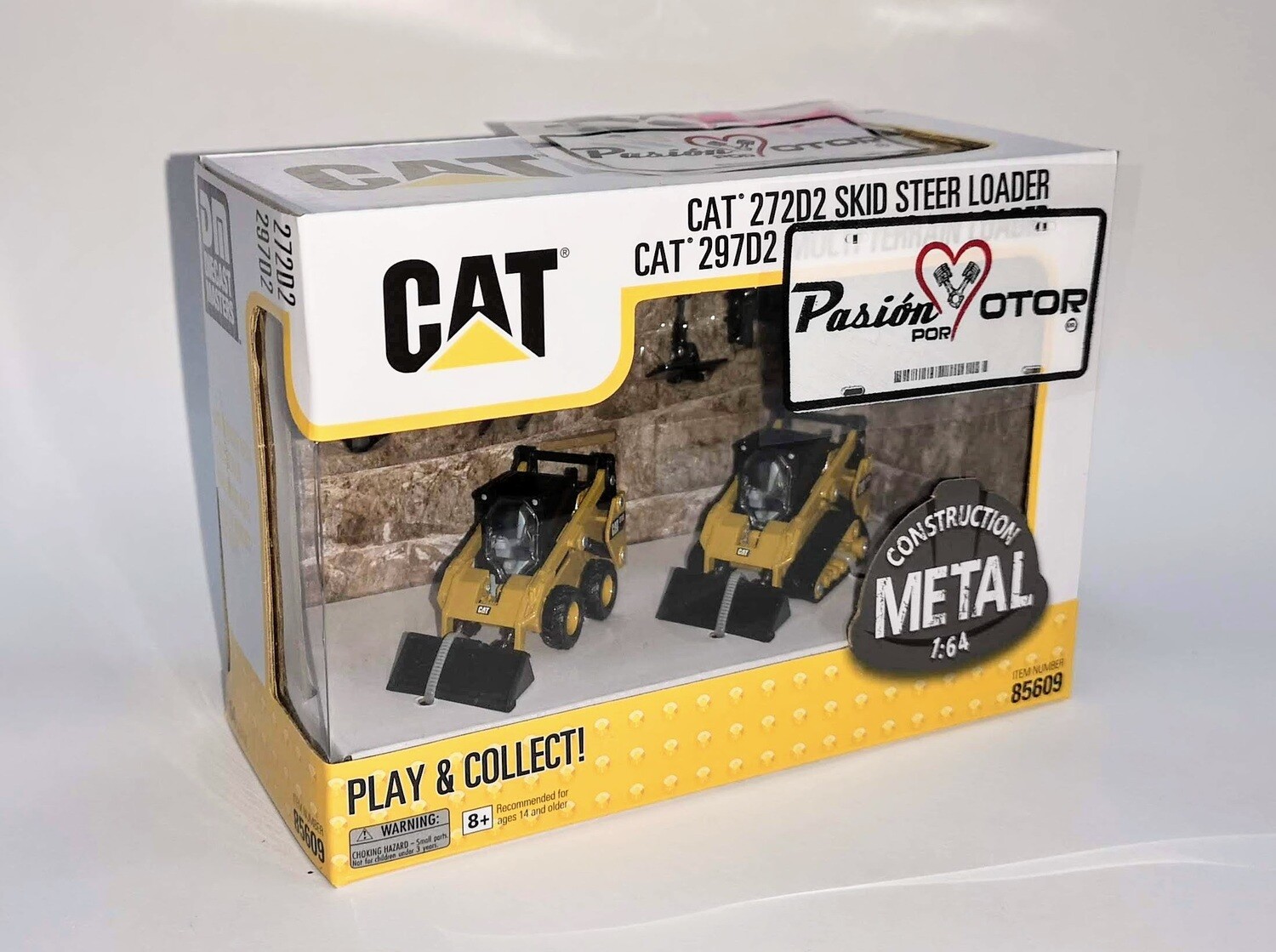 1:64 Caterpillar 272D2 Skid Street Loader + 297D2 Multi Terrain Loader ...