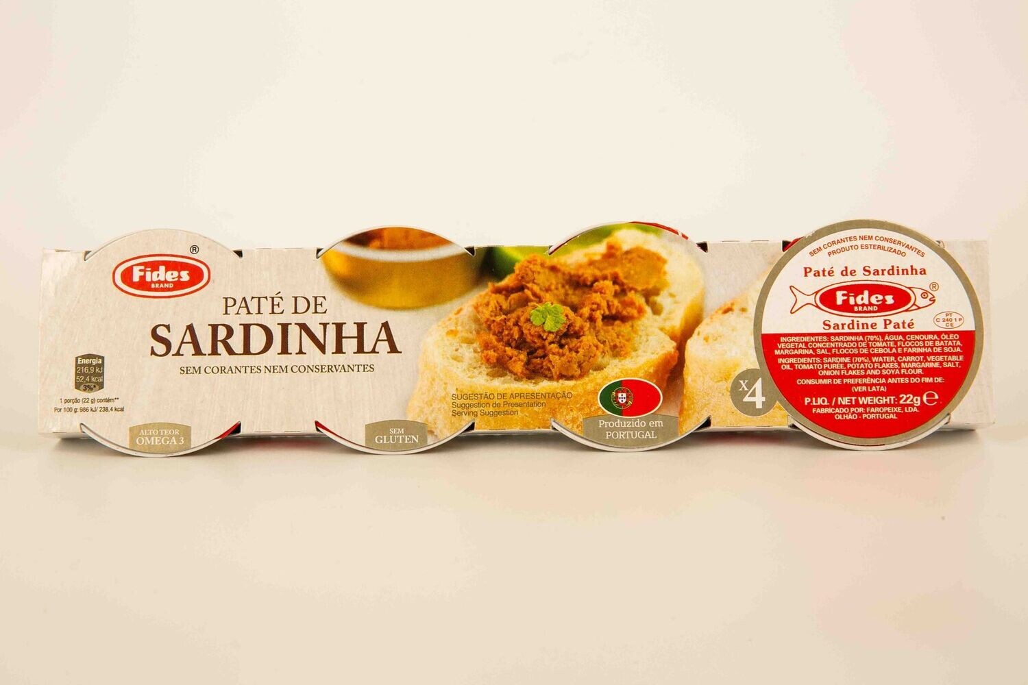 Sardinen pastete/Pate de Sardinha 4x22gr