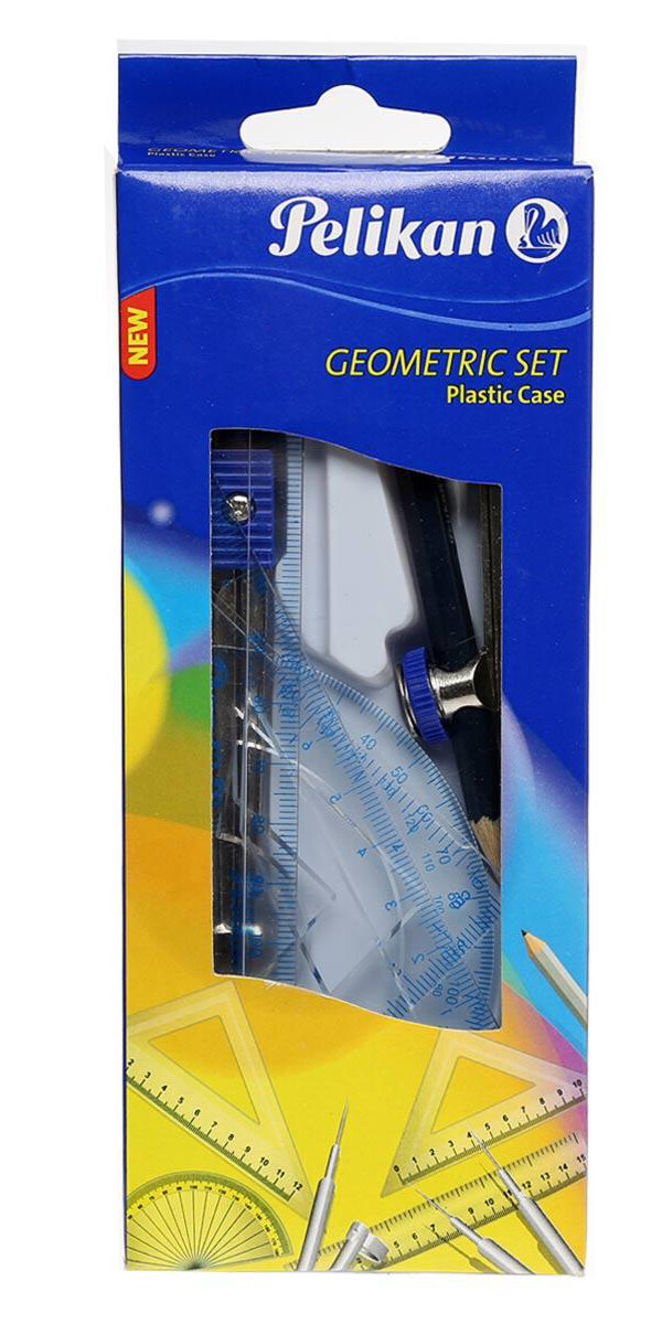 PELIKAN PLASTIC CASE GEOMETRIC SET 403339