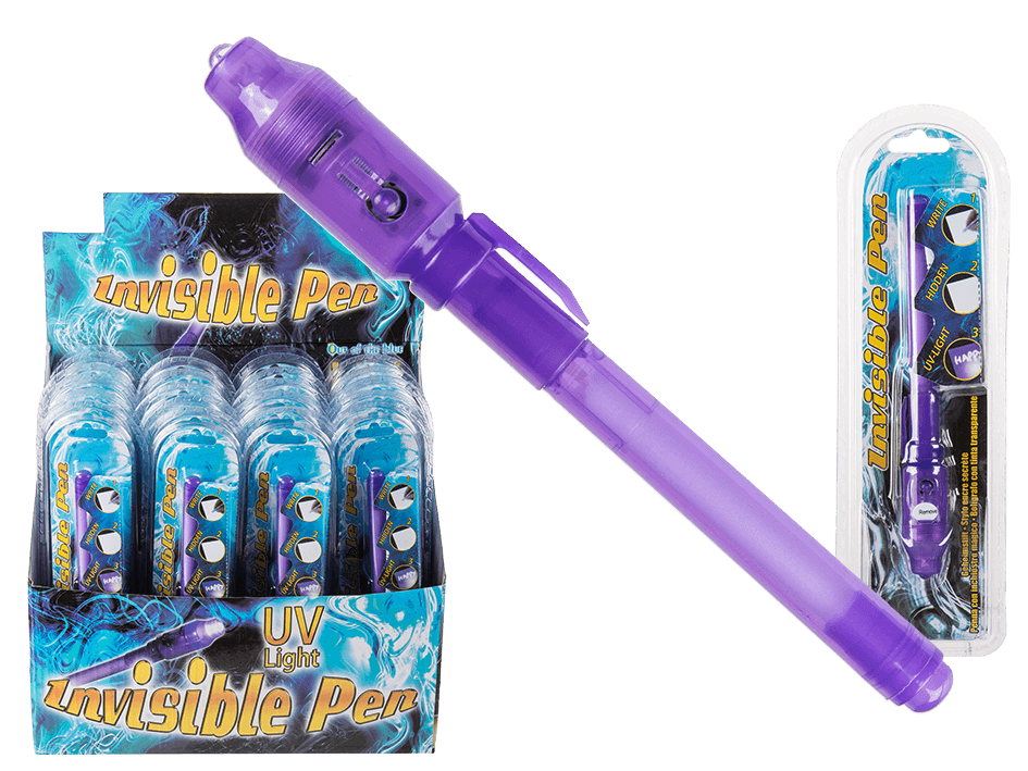 The Blue Secret Message Pen W/Invisible Ink & Ligh