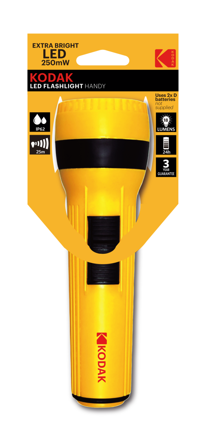 KODAK 250MW LED HANDY FLASHLIGHT YELLOW 30412477