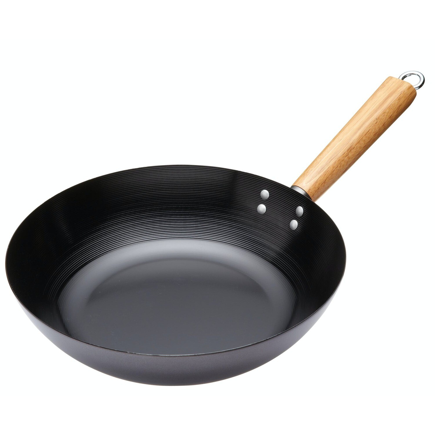 KC 30CM NON STICK WOK PAN CARBON STEEL PODLXWOK12