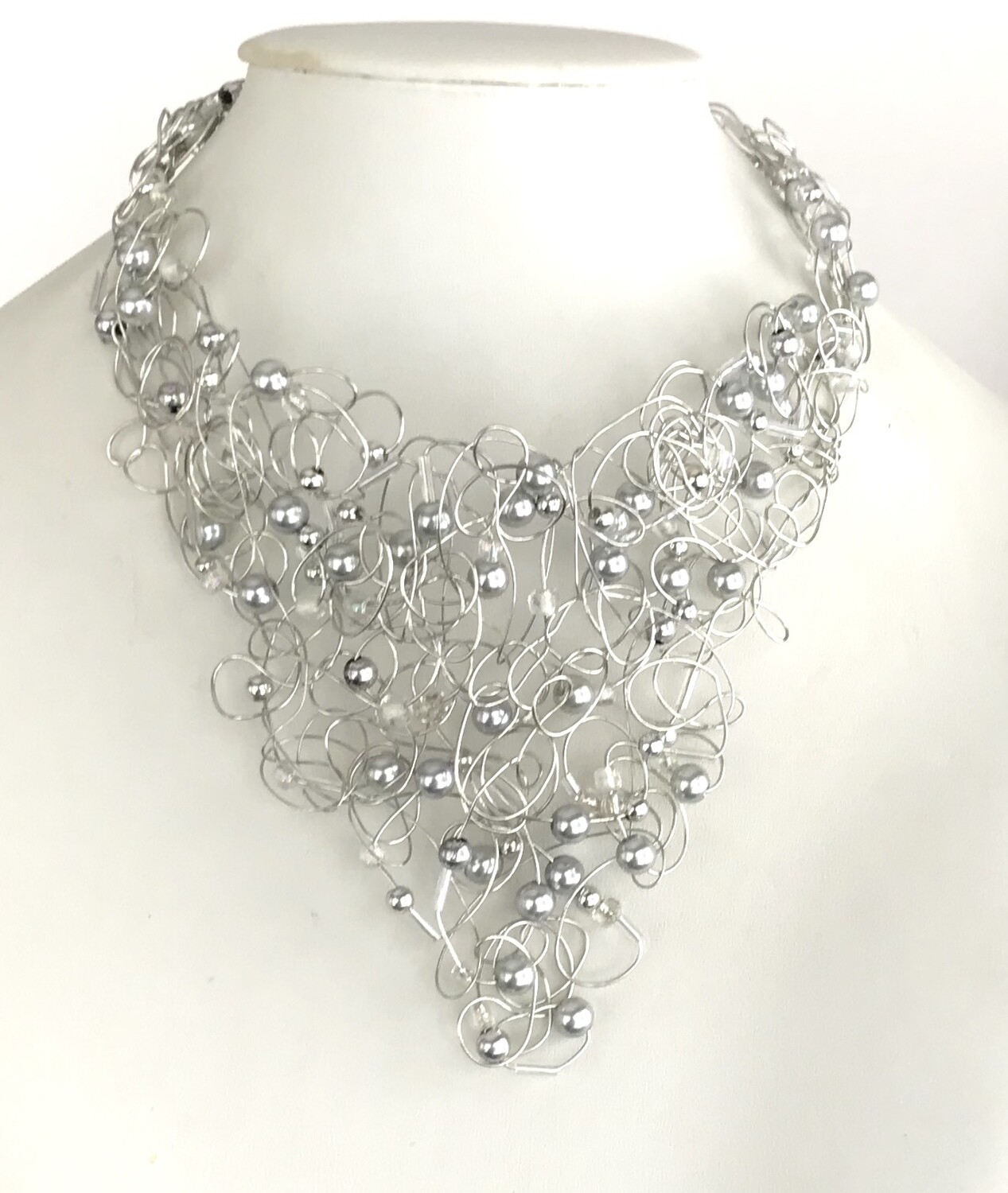 COLLIER GRAND HÔTEL GRIS ARGENTÉ