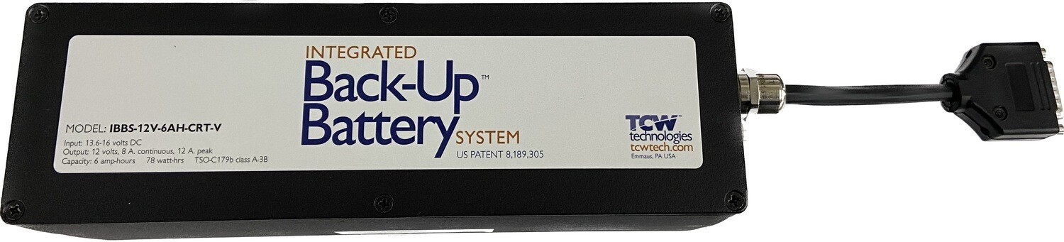 TCW 12V 3AH Back-Up Battery System