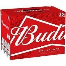Budweiser 30pk cans