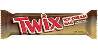 Twix or Snickers Ice Cream Bar