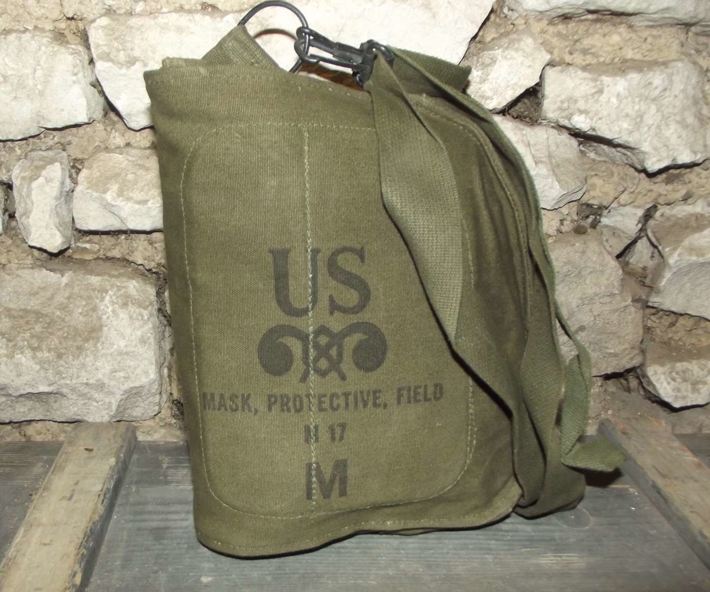 Sac Musette étui mask protective field m17 .viêtnam.