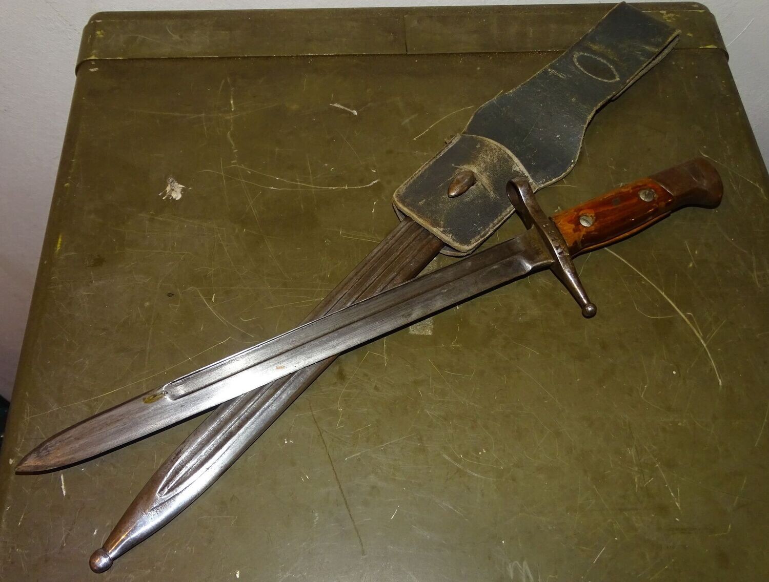 Baionnette Italienne Carcano 1891 fourreau acier ww 1
