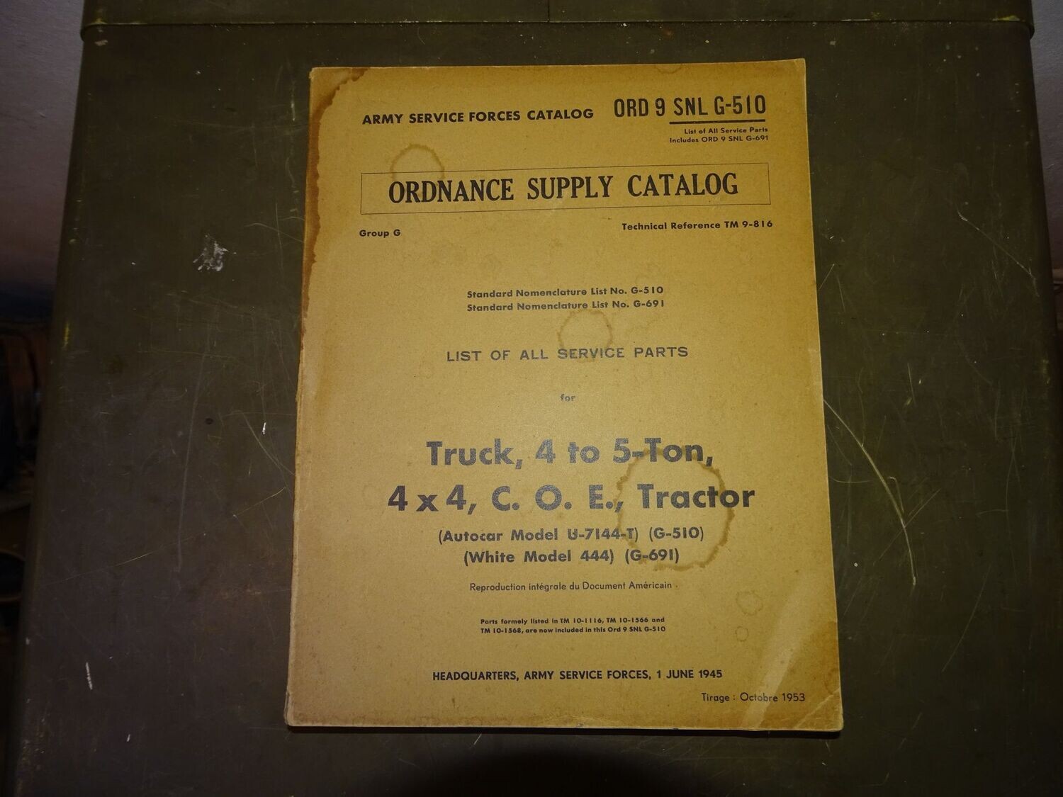 ORD 9 SNL G-510 AUTOCAR 5 TON