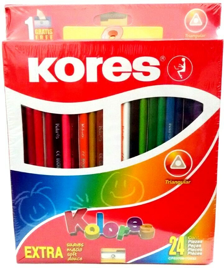 Caja de Colores de 24 unidades. KORES