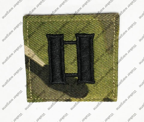 B172 US Army O-3 Captain (Capt) Rank Patch With Velcro - Multicam Colour