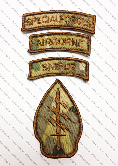 B1743 US Army Special Force - Delta Force Patch With Velcro - Multicam Colour