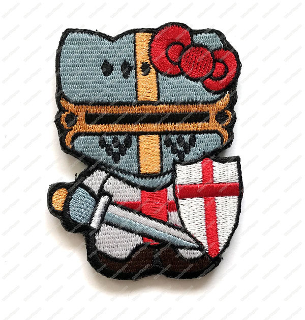 WG061 Hello Kitty Crusaders Patch With Velcro - Full Color