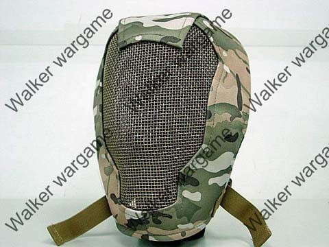 V3 Full Face Metal Mesh Mask - Multi Camo