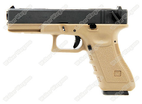 WE Tech G18C Geen Gas Blow Back Pistol - Tan Semi Auto/Full Auto