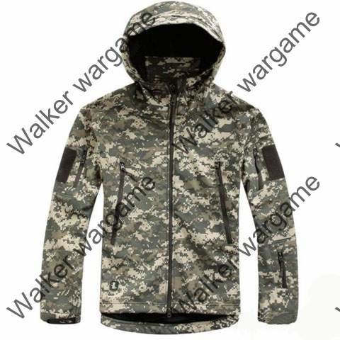 US Army Digital Camo ACU Soft Shell Combat Jacket