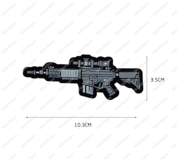 PWG007 PVC Rubber MK12 DMR Patch With Velcro - Full Colour