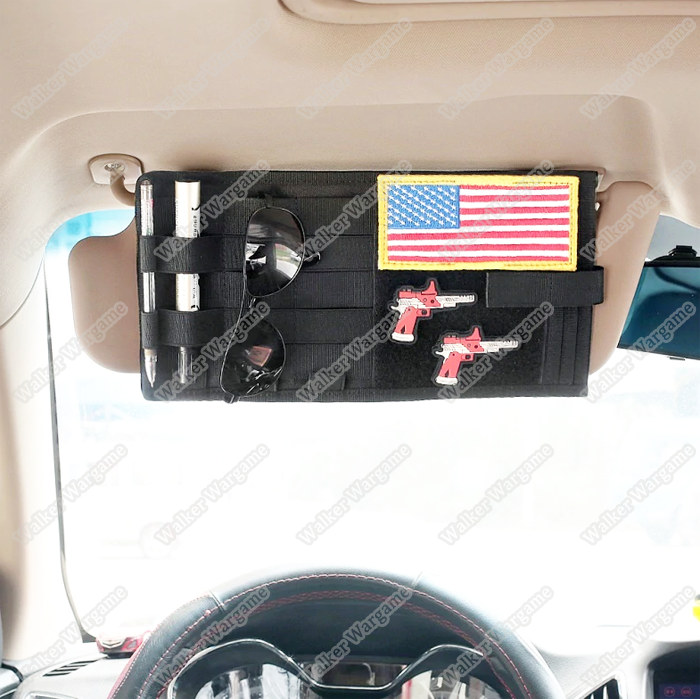 Tactical Car Truck Sun Visor Organizer Vehicle Visor Panel MOLLE Pouch