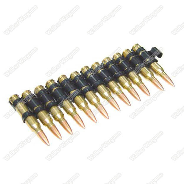 Super Realistic M249 5.56 Cartridge Belt (Fake Dummy Shell Bullets ...