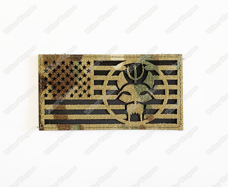 LWG024 US Flag MC Multicam Navy SEAL Bravo Team Left Arm - Laser Cut ...
