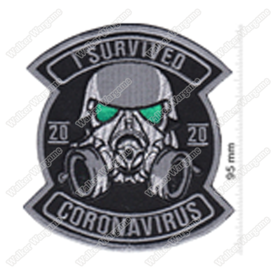 WG132 I Survived Coronavirus Chapter Morale Patch With Velcro - Full Color