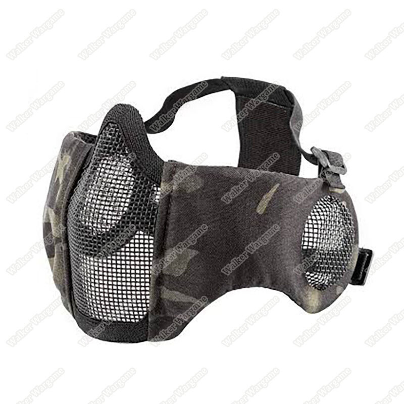 V1E Stalker Type Half Face Metal Mesh Mask With Integrated Mesh Ear ...