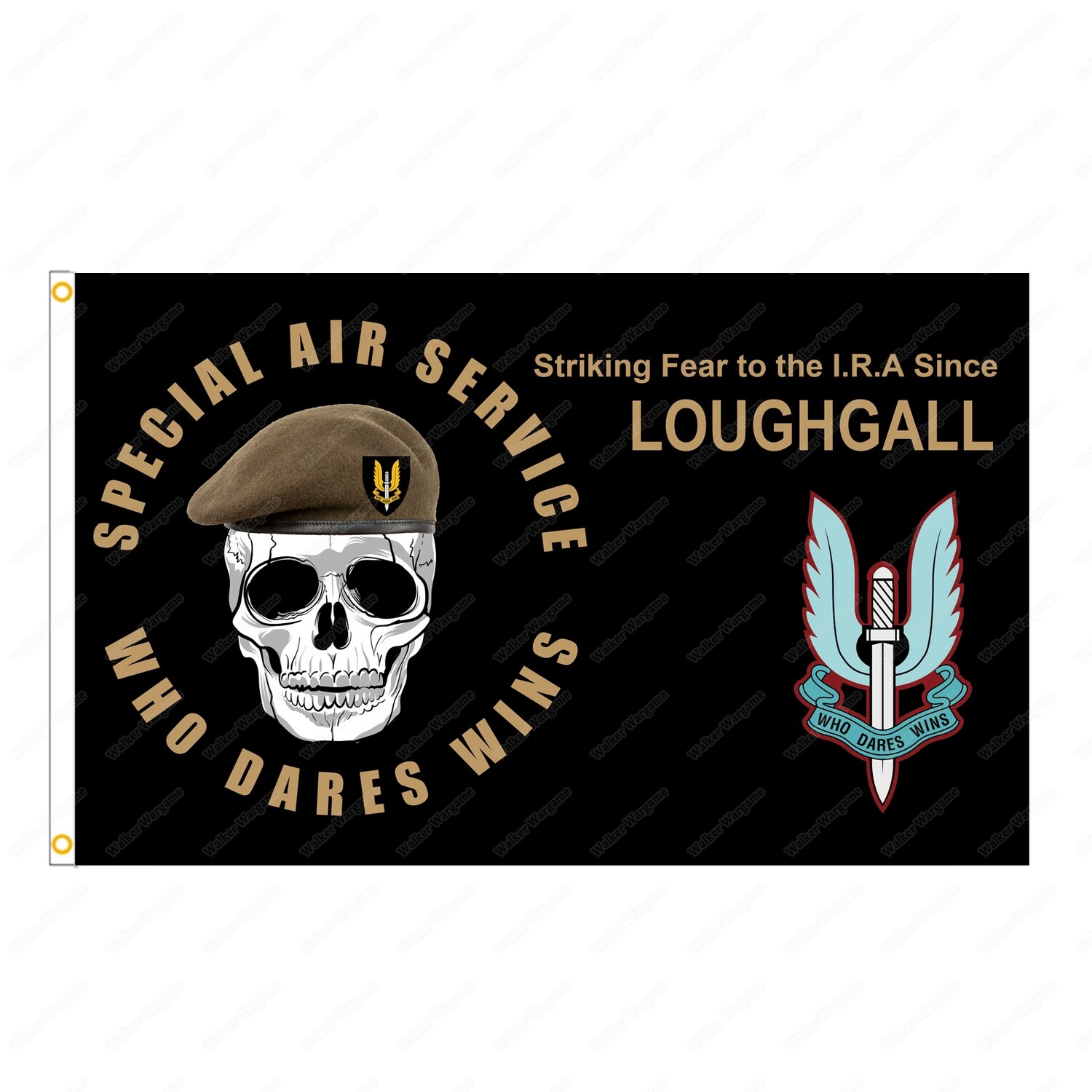 UK SAS Flag - Special Air Service - Who Dares Wins