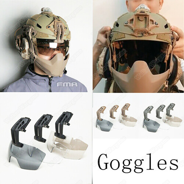 FMA CLEAR Batlsking Viper Visor NVG Mount Goggles