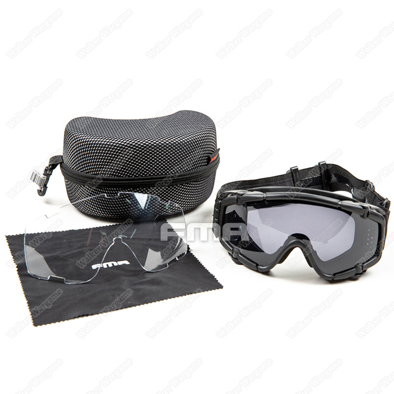FMA Fan Goggles With Two Lens - Black