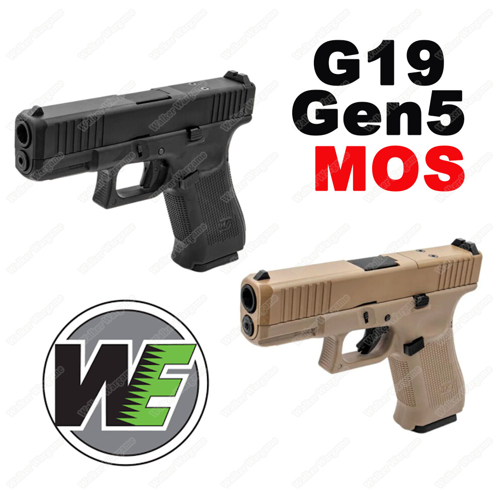 WE Tech G19 Gen 5 MOS GBB Pistol With Red Dot RMR Scope
