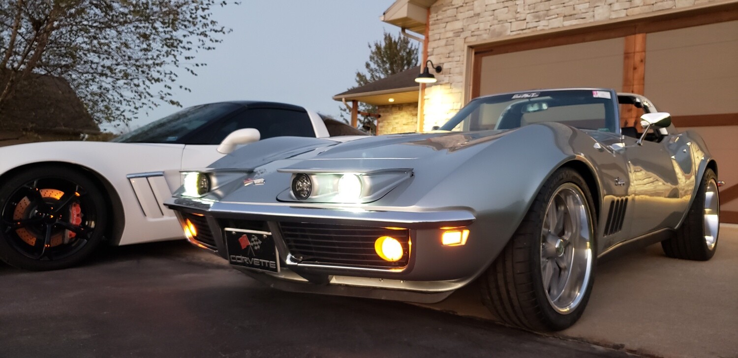 1968-1982 Corvette mini projector LED headlight retrofit