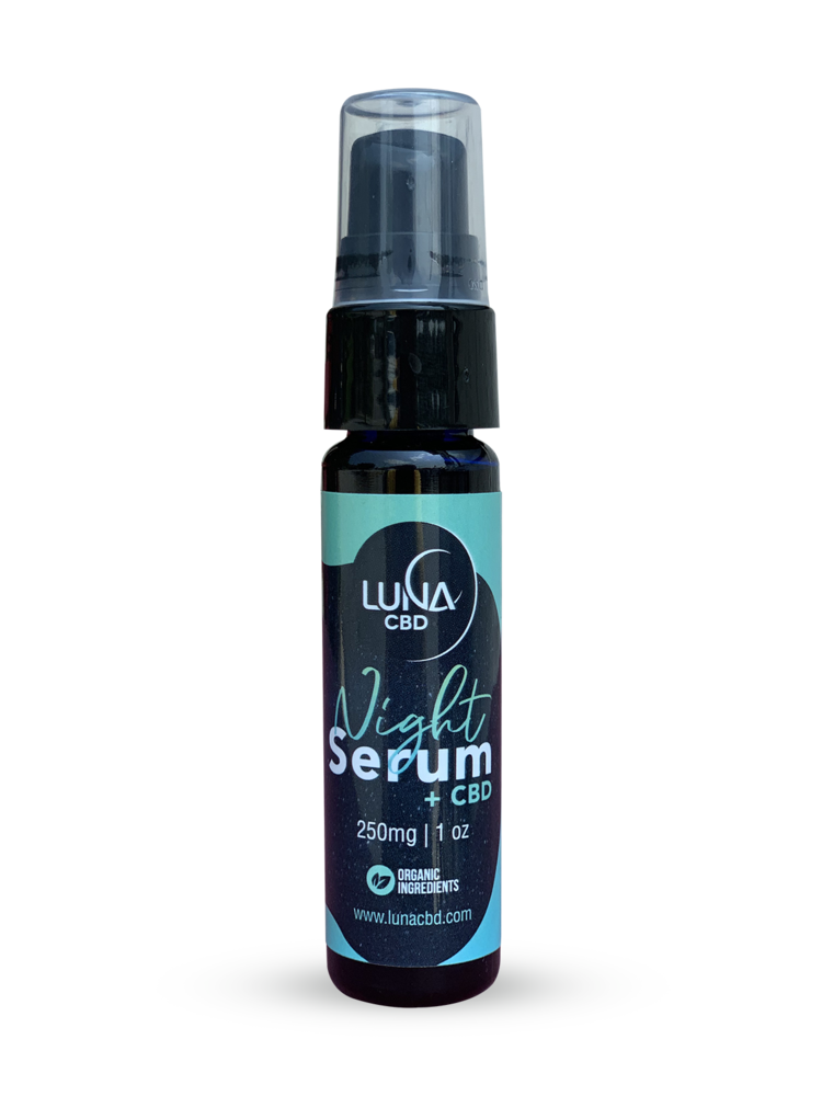 LUNA CBD Night Serum + CBD: 250mg - FREE SHIPPING! | Farmer's Market ...