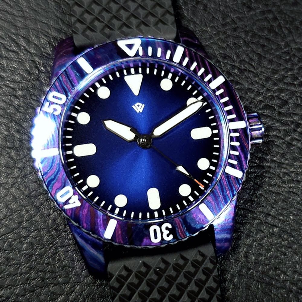 High quality timascus diver watch no date Miyota 9039