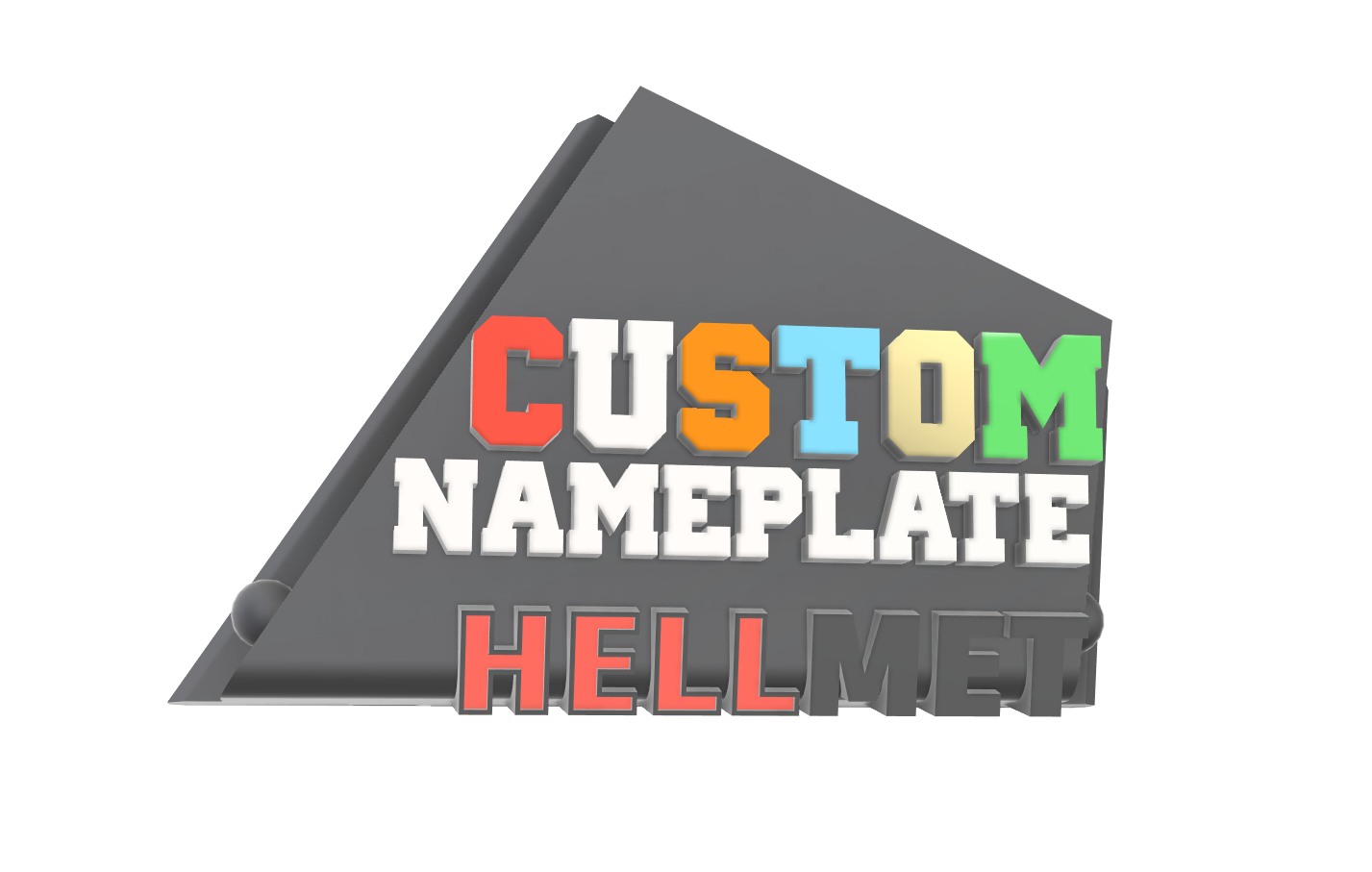 3d printed name tag