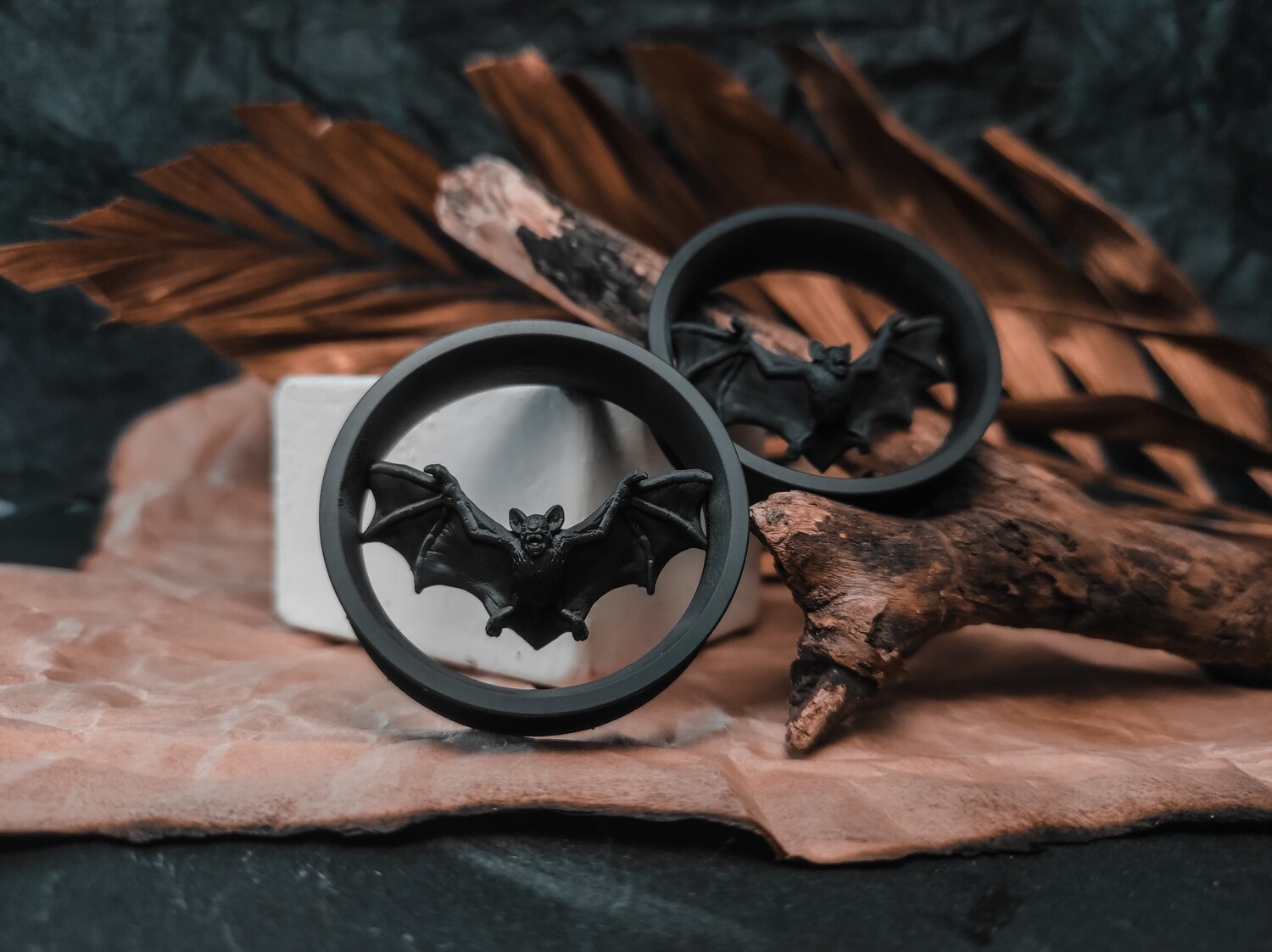 Bat - Double Flared Ear Plugs