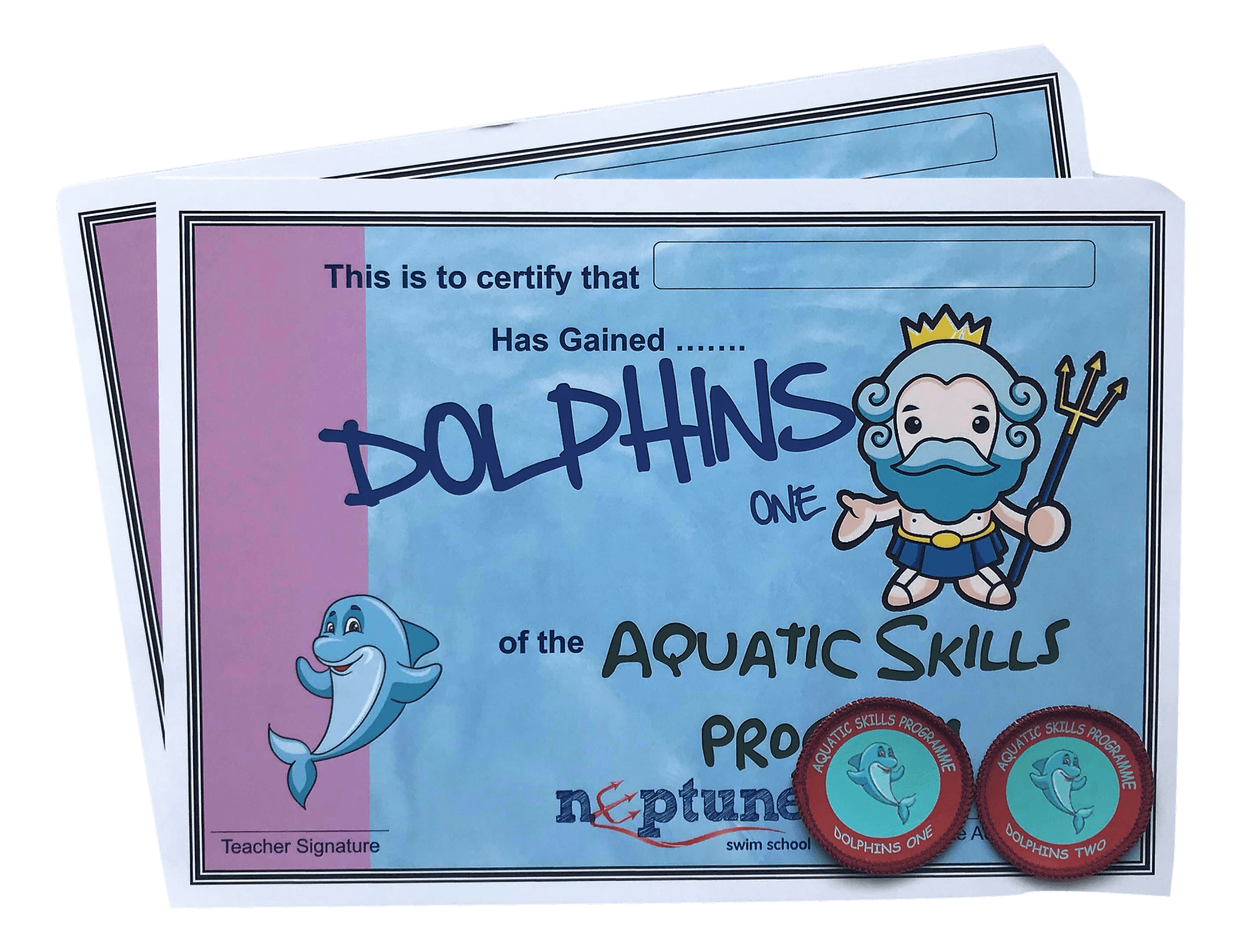Dolphin Certificates and Badges