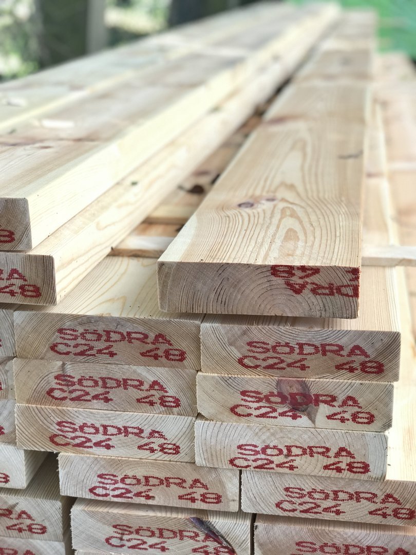 47mm x 175mm C24 Easy Edge Timber (7"x2") (Finish size: 44mm x 170mm)