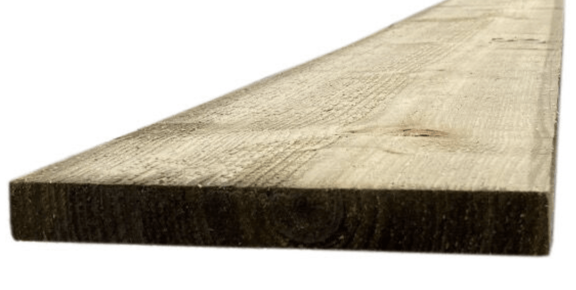22mm x 200mm (Ex 8"x1") Treated Sawn Timber