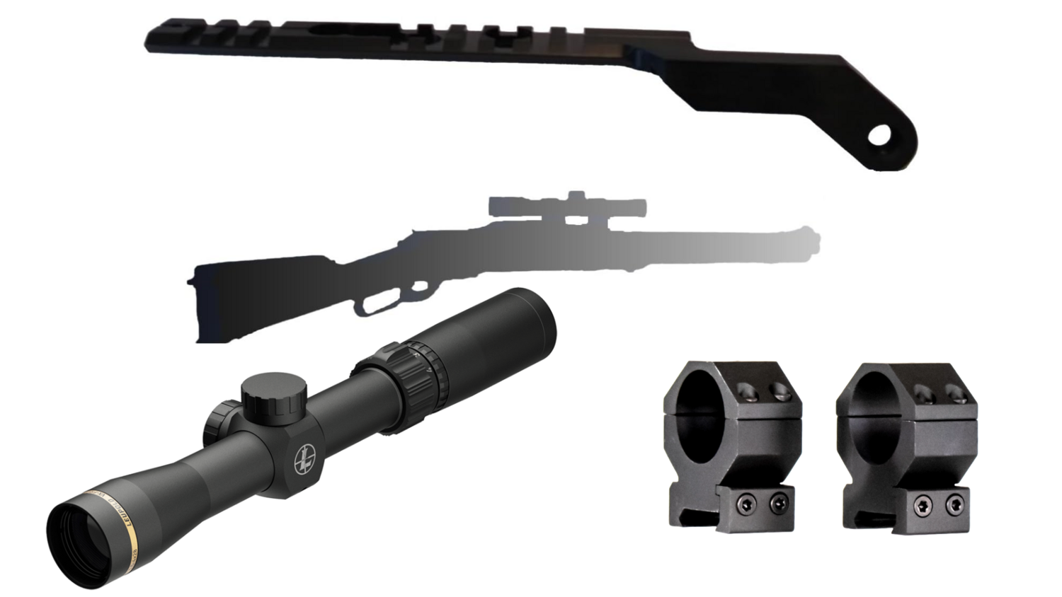 Rossi 92 No Drill Rail Bundle with Leupold VX-FREEDOM 1.5-4X28 IER ...