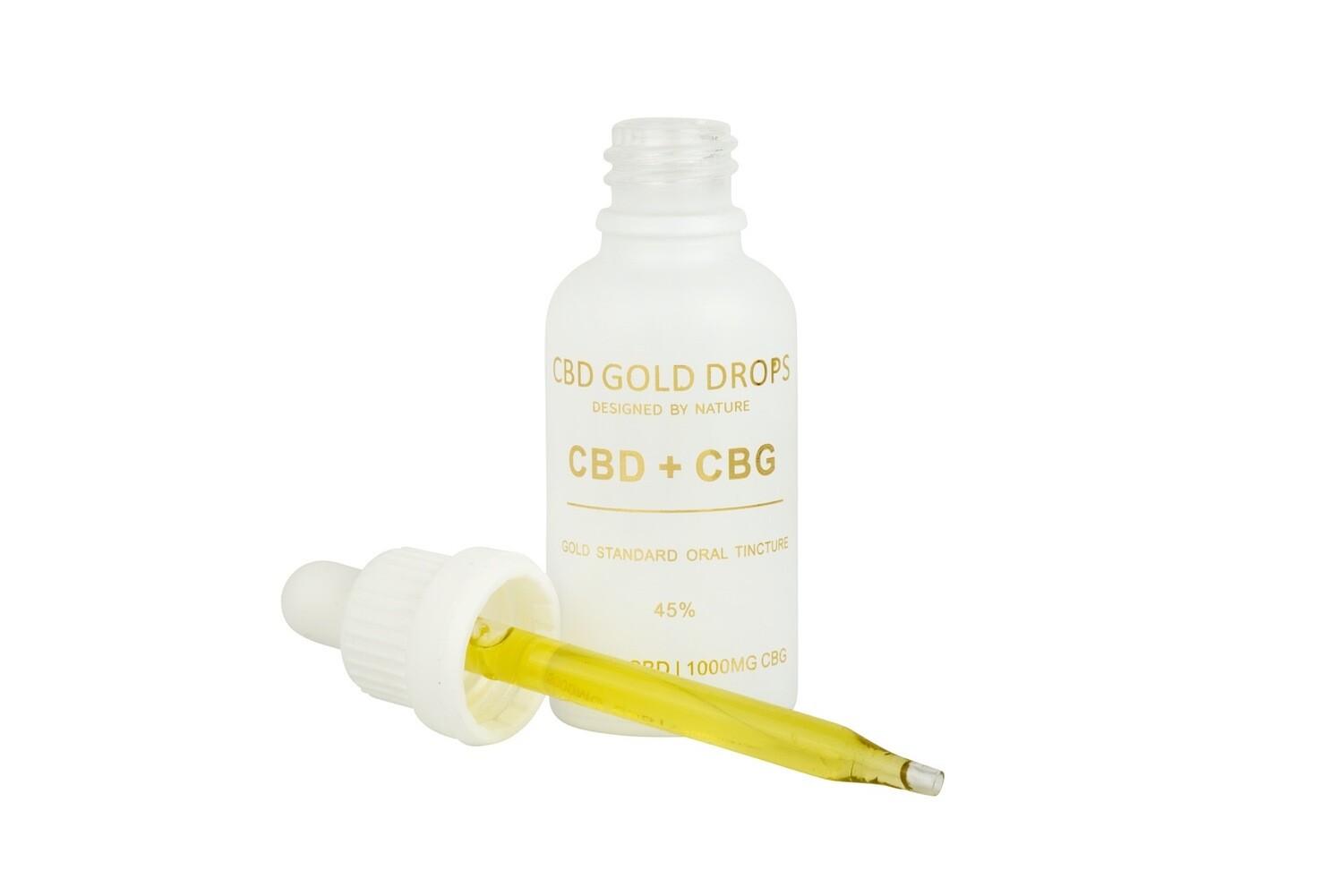 45% CBD OIL | CBD GOLD DROPS | CBD 5000mg + CBG 1000mg