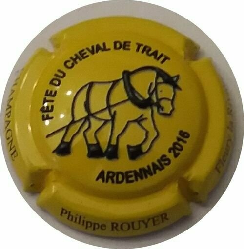 CAPSULE CHAMPAGNE ROUYER PHILIPPE FETE DU CHEVAL DE TRAIT 2016 NUMEROTE ...