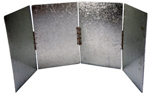 Windshield- Hinged Folding 4 Panels.